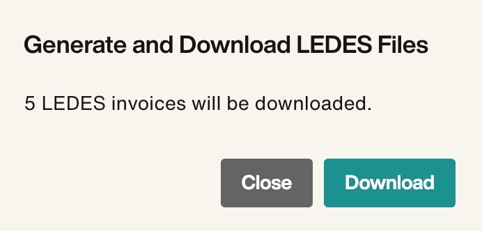 Create LEDES 1998B Bills – Filevine Help Center