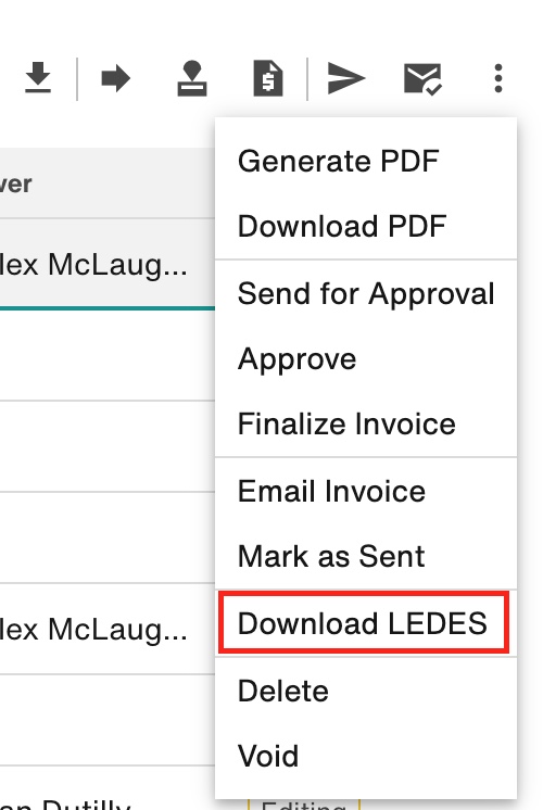 Create LEDES 1998B Bills – Filevine Help Center