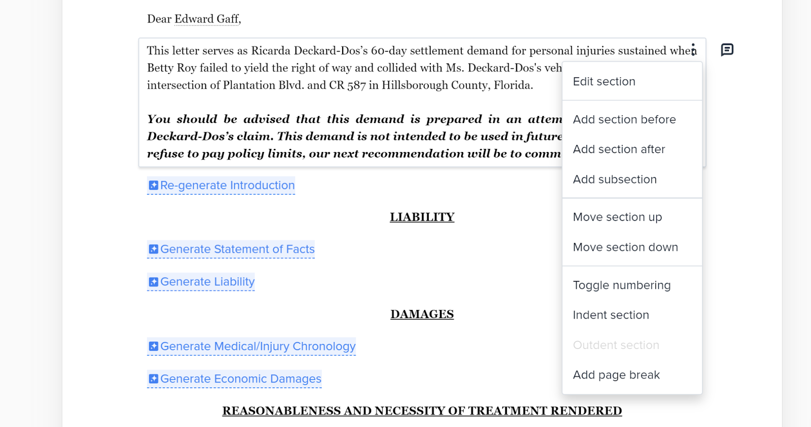 DemandsAI – Filevine Help Center