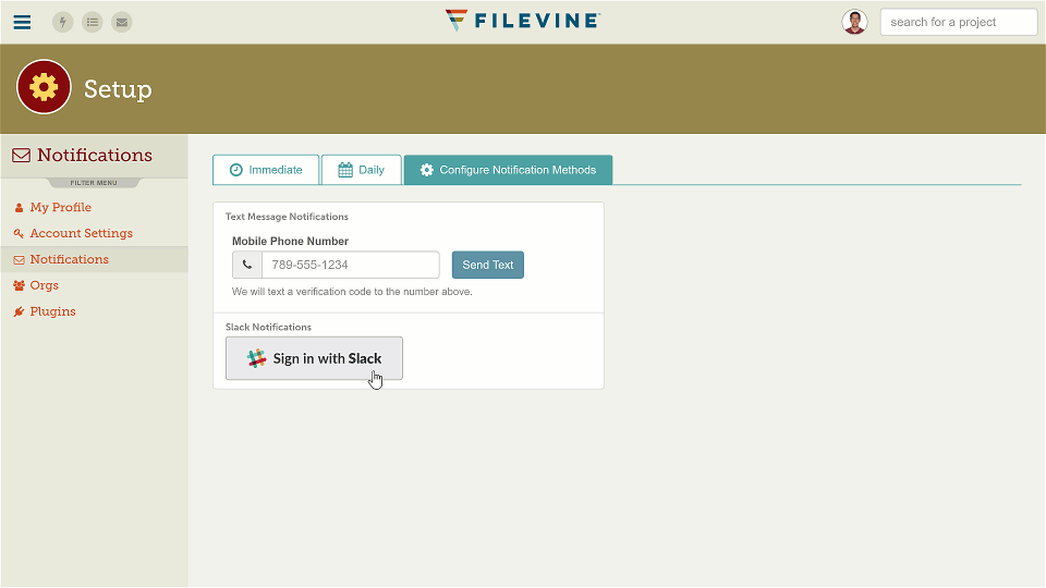 Notification Settings – Filevine Help Center