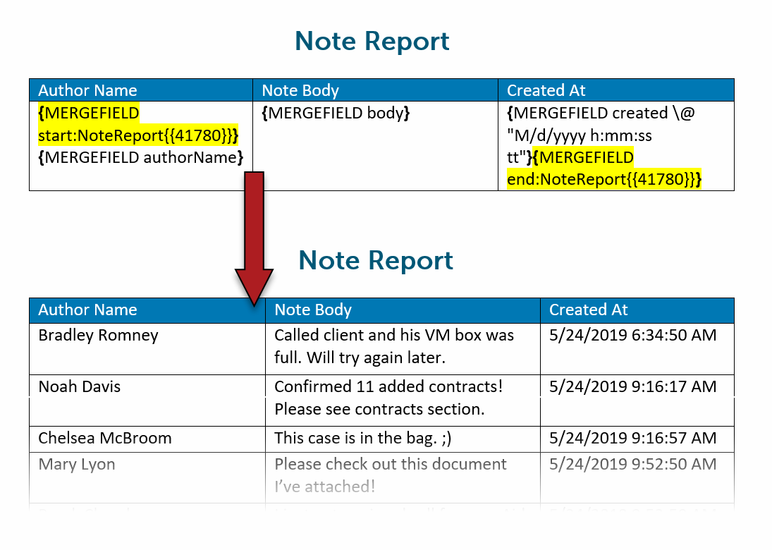 Word Templates – Filevine Help Center