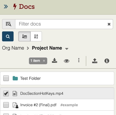 Docs Section – Filevine Help Center
