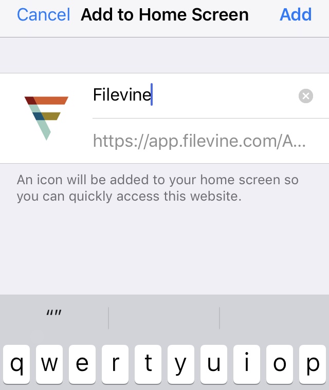 Add Mobile Shortcuts – Filevine Help Center