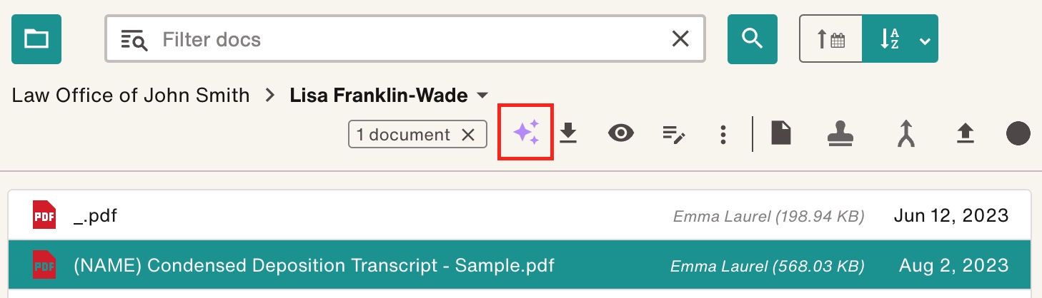 AI Doc Review – Filevine Help Center