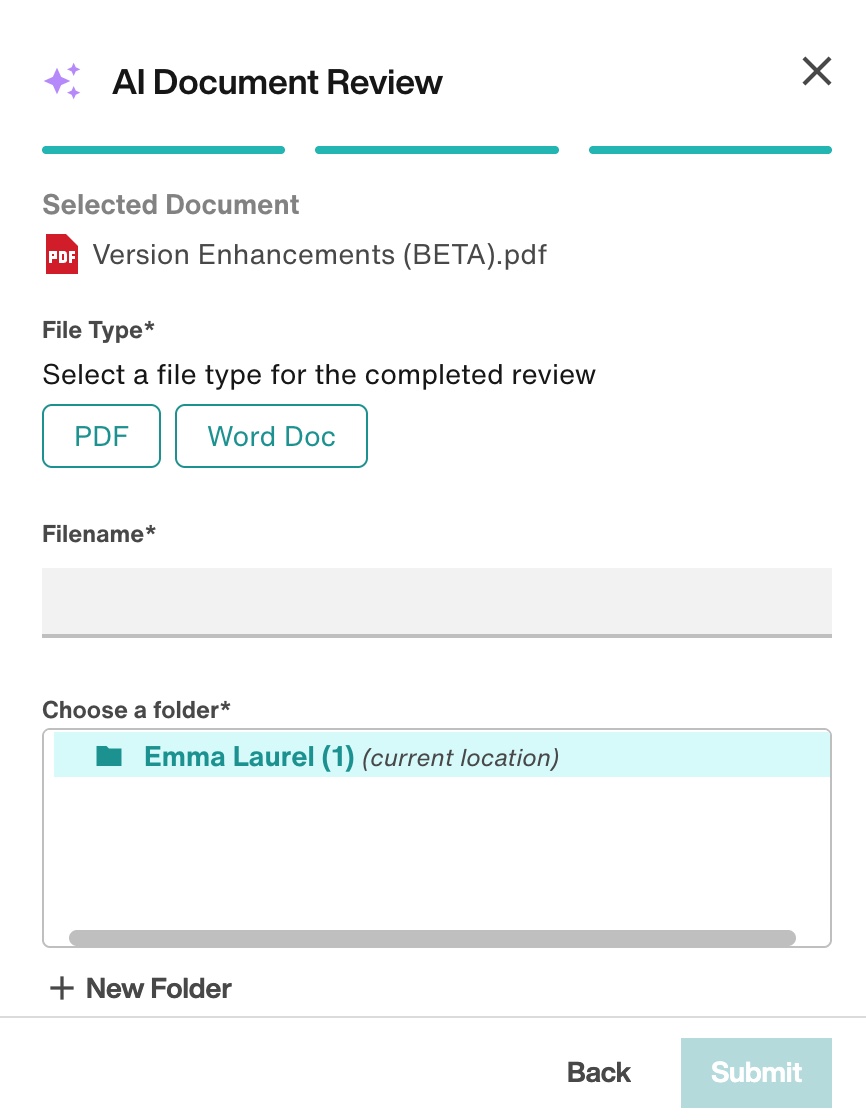 AI Doc Review – Filevine Help Center