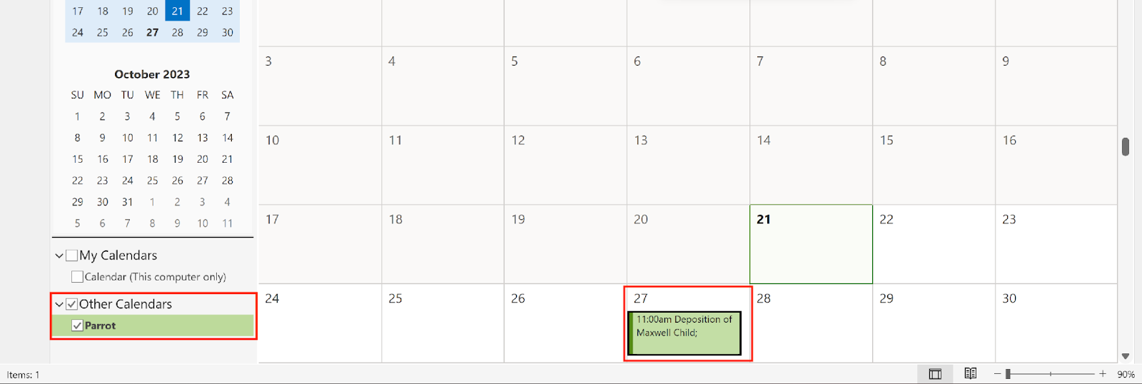 Calendar Section (Depositions by Filevine) – Filevine Help Center
