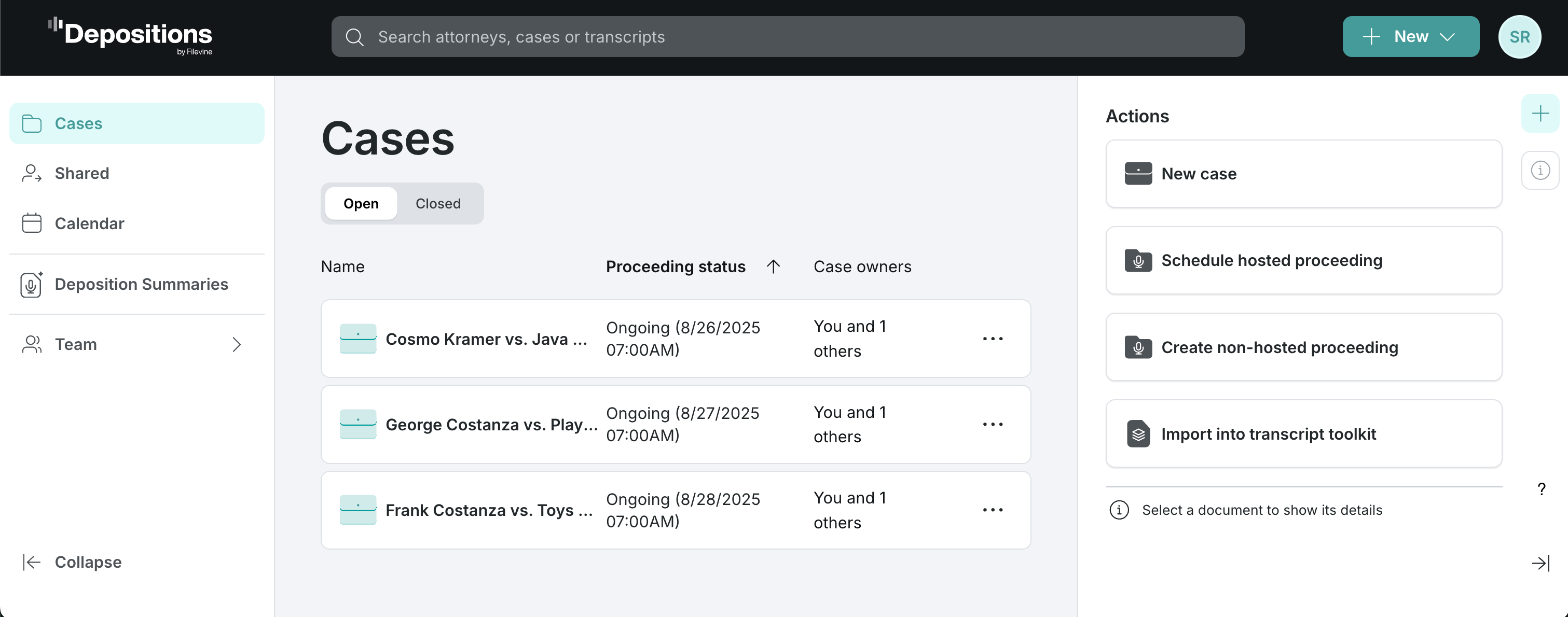 Depositions by Filevine Introduction – Filevine Help Center