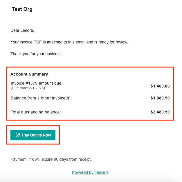Billing Setup: Email – Filevine Help Center