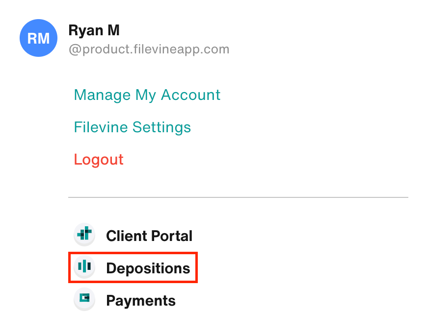 Depositions: Sign In – Filevine Help Center